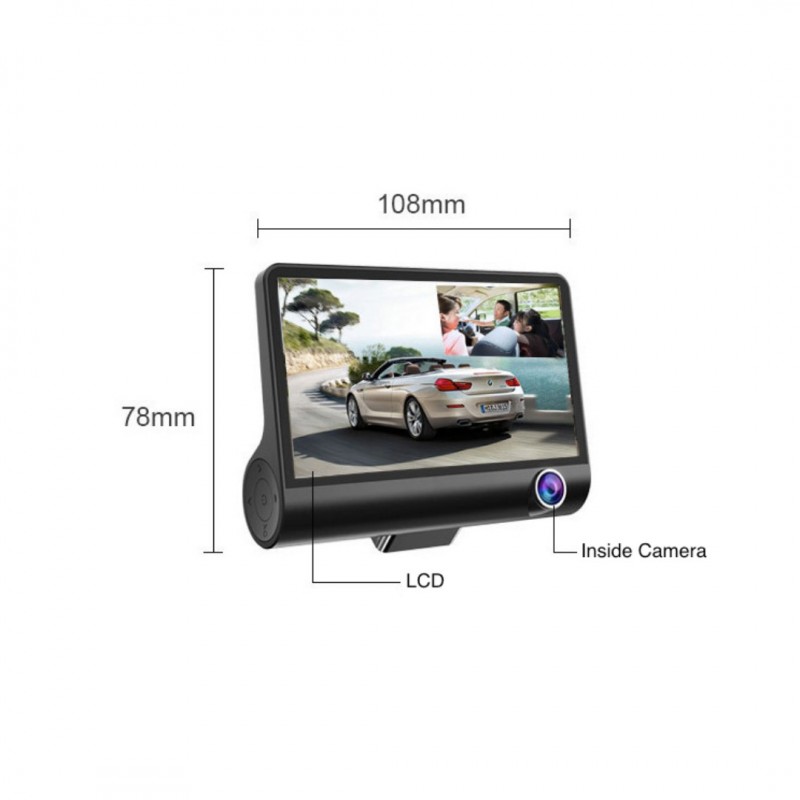 ΚΑΤΑΓΡΑΦΙΚΟ ΑΥΤΟΚΙΝΗΤΟΥ DVR FULL HD 1080P ΜΕ ΤΡΕΙΣ ΚΑΜΕΡΕΣ - DVR3