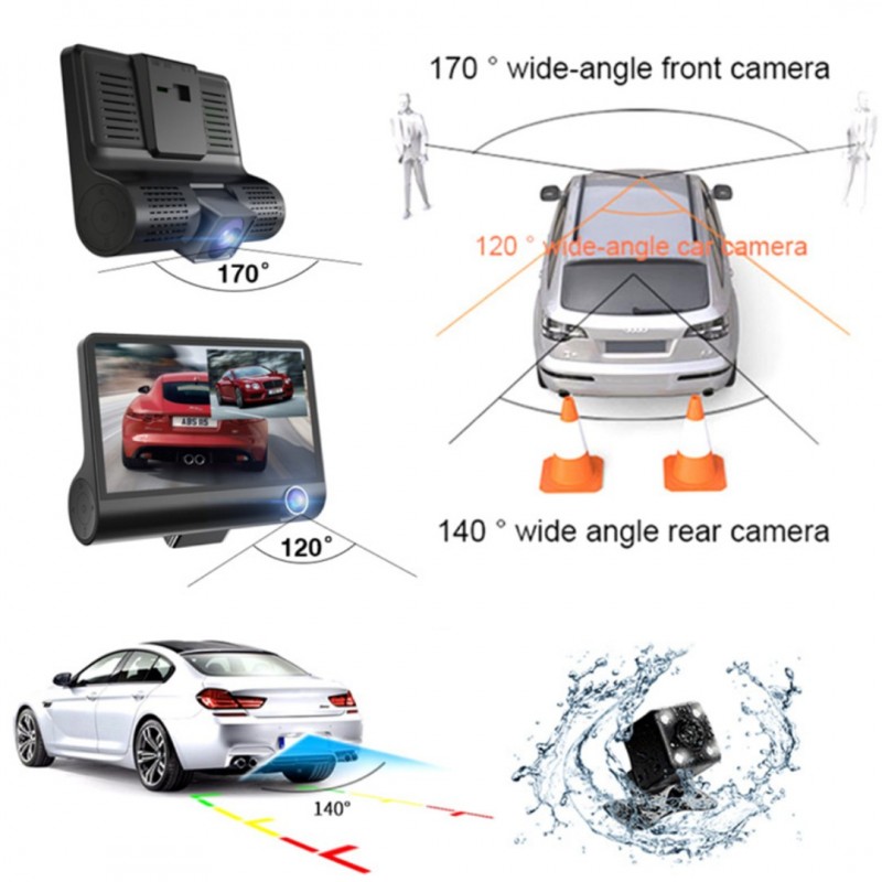 ΚΑΤΑΓΡΑΦΙΚΟ ΑΥΤΟΚΙΝΗΤΟΥ DVR FULL HD 1080P ΜΕ ΤΡΕΙΣ ΚΑΜΕΡΕΣ - DVR3